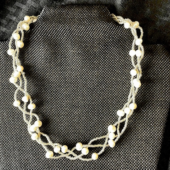 Jewelry | Braided Freshwater Pearl Necklace | Poshmark